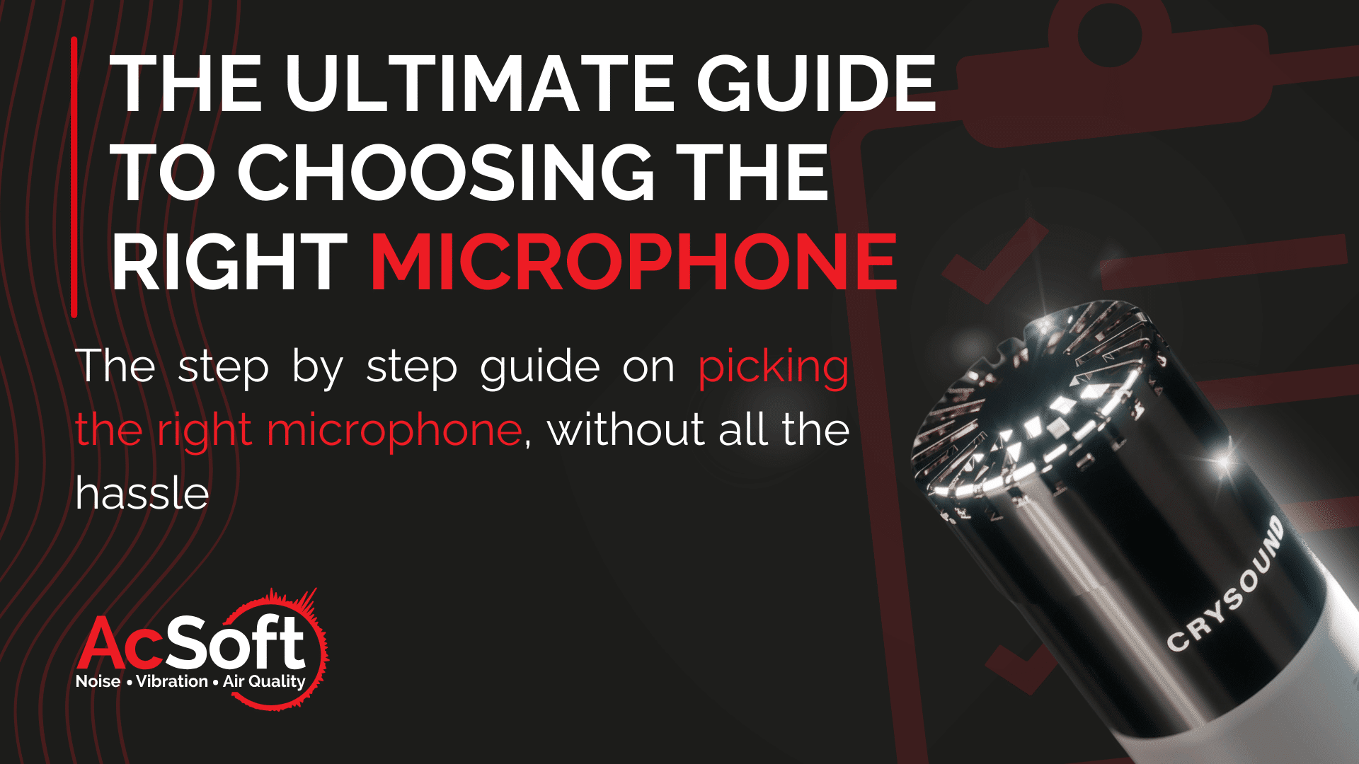 The Ultimate Guide to Picking the Right Measurement Microphone - AcSoft Ltd